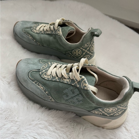 Shoes | Tory Burch T Monogram Good Luck Trainer | Poshmark